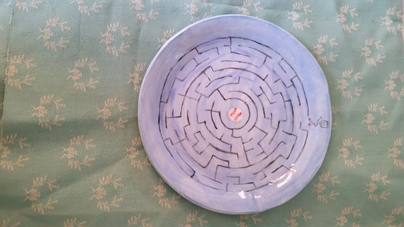 Maze Plate Find the Ball | Etsy