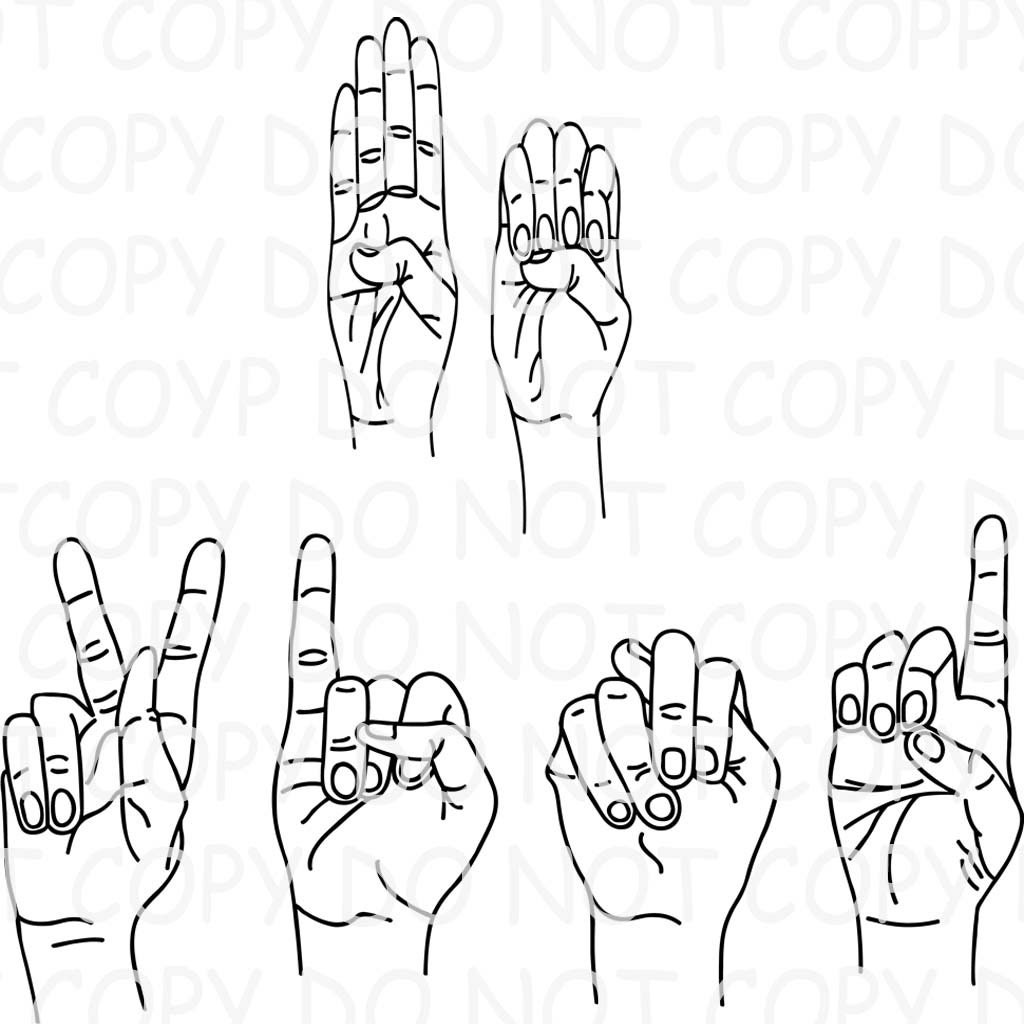 Sign Language Be Kind SVG PNG Digital File | Etsy