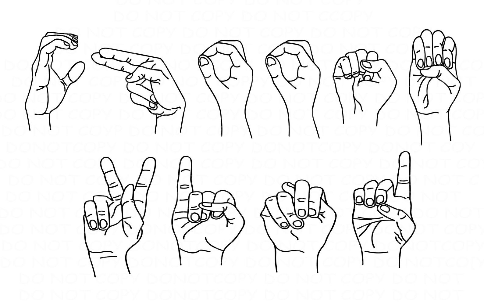 Choose Kind Sign Language SVG PNG Digital File - Etsy
