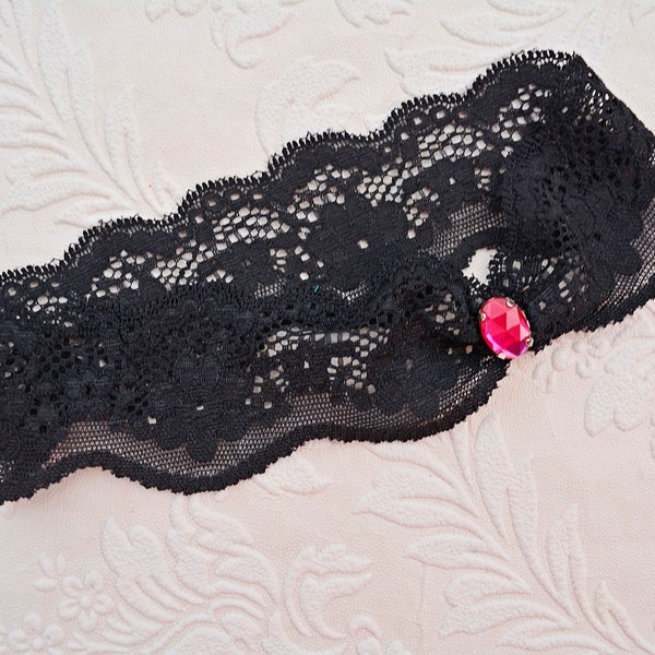 Black Wedding Garter - Etsy