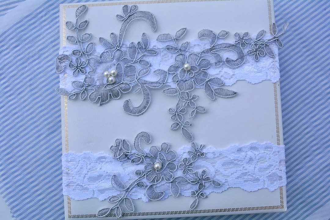 Grey Wedding Garter Grey Garter Set Grey Bridal Garter Lace - Etsy
