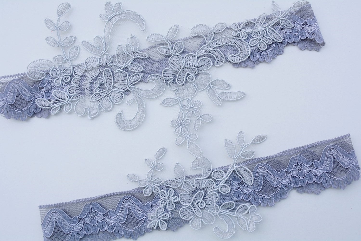 Wedding Garter Grey, Bridal Garter Grey, Lace Garter Set, Wedding ...