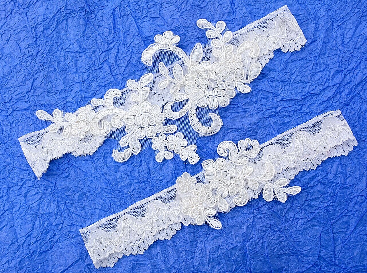 Wedding Garter Ivory Bridal Garter Ivory Lace Garter Set | Etsy