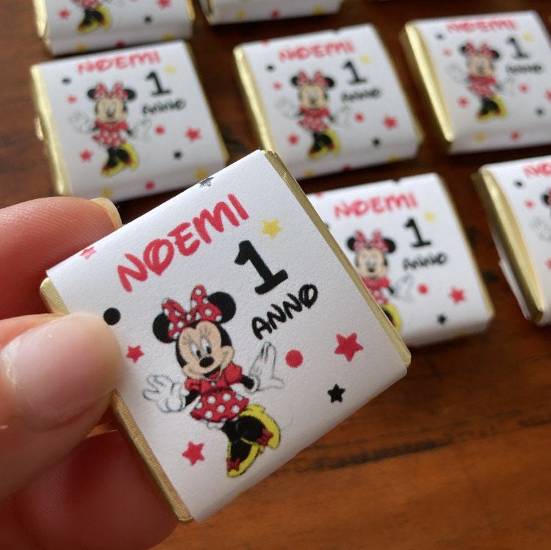 Chocolates With Customized Labels MICKEY and MINNIE Other Themes for ...