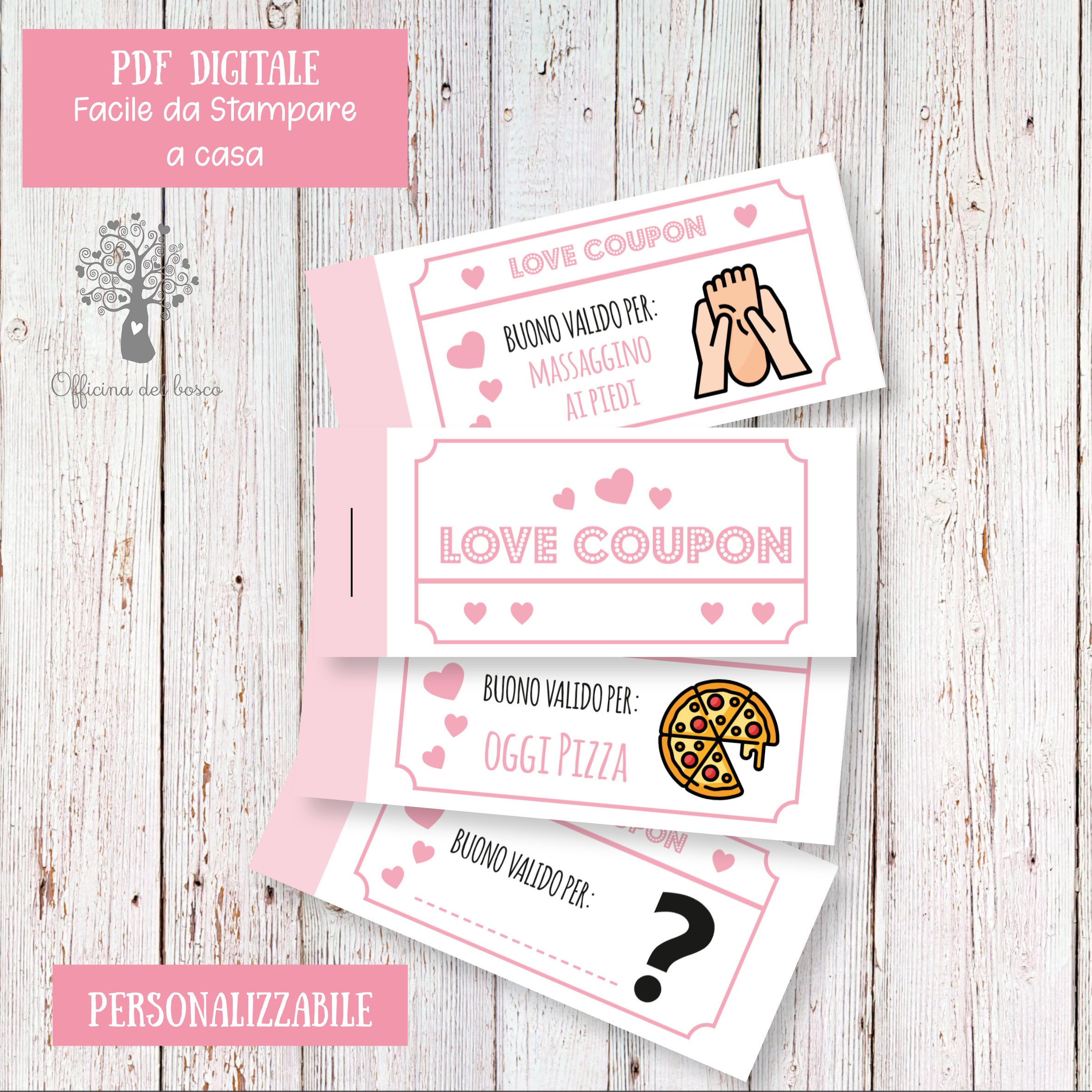 PDF Love Coupon 12 coupon DA STAMPARE stampabili | Etsy