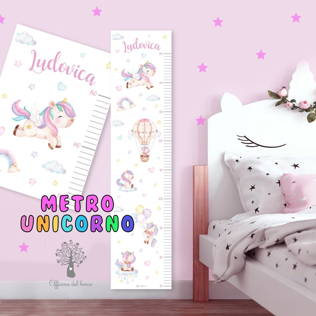 Print GROWTH METER Unicorn Wall Chart for Children 3 A4 SHEETS, Little ...