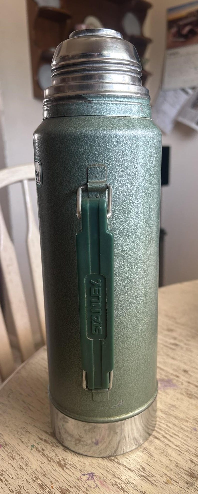 Vintage Stanley Aladdin Vacuum Sealed Green Thermos 1 Quart A-944DH in ...