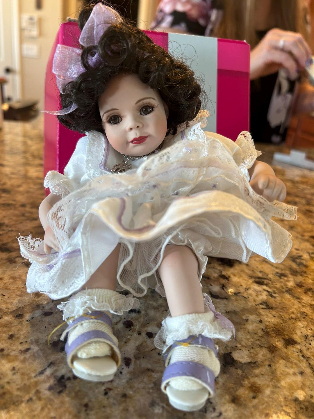 Marie Osmond Baby Annette Tiny Tot Porcelain Doll in Original Open Box ...