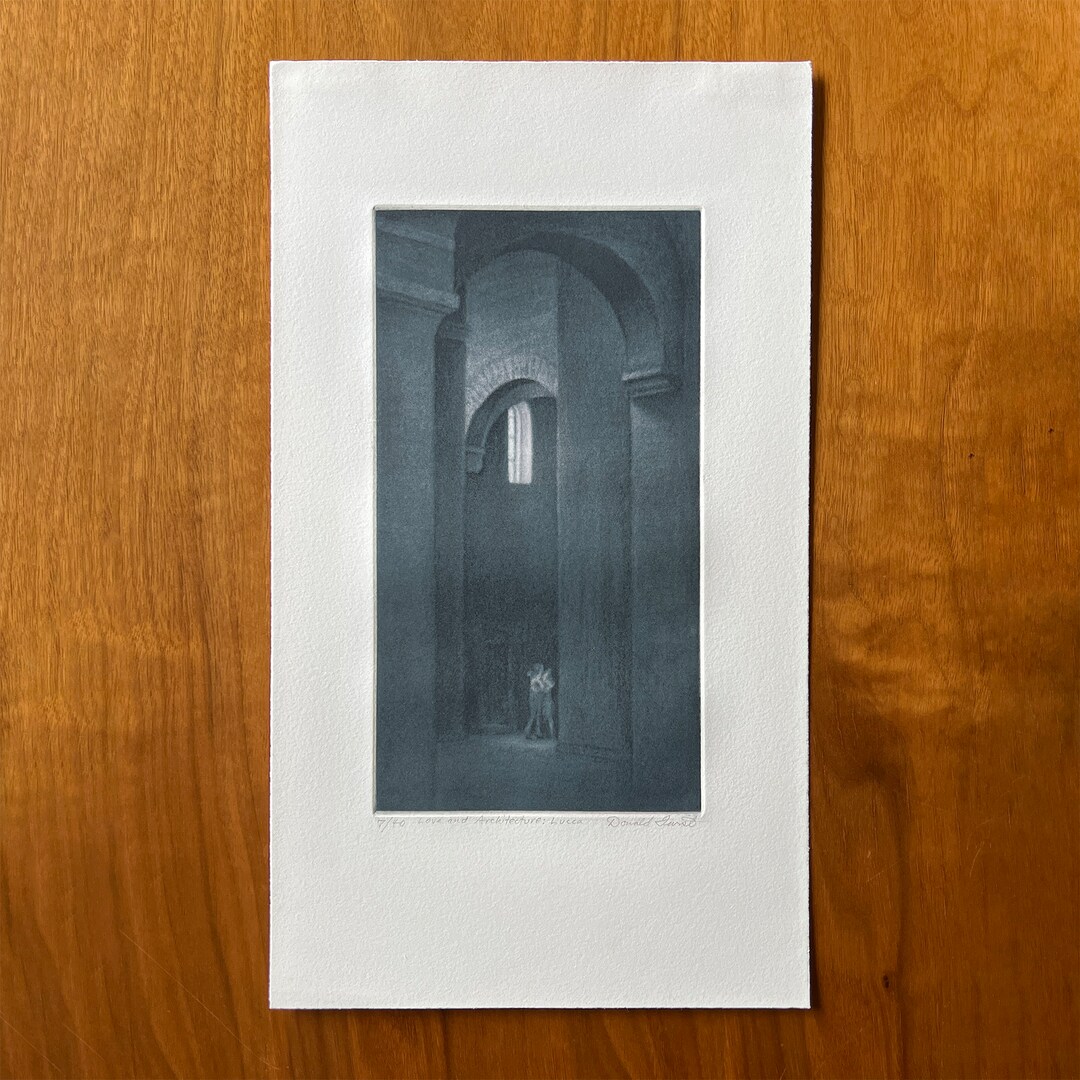 1990s Donald Furst (b.1955) Mezzotint, “love and Architecture: Lucca ...