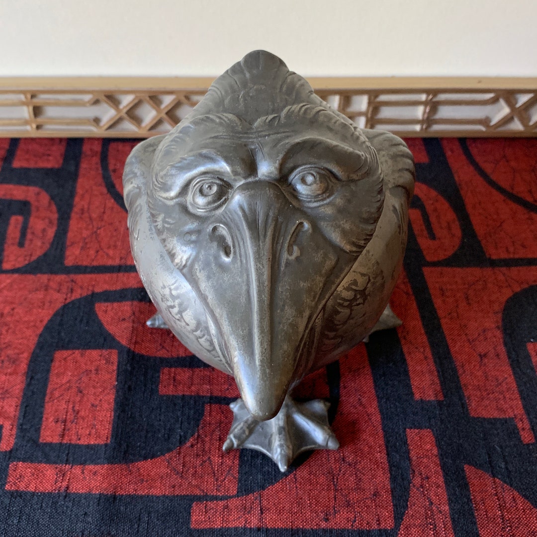 Art Nouveau Pewter Grotesque Bird Pelican Design Inkwell, c.1905 - Etsy.de