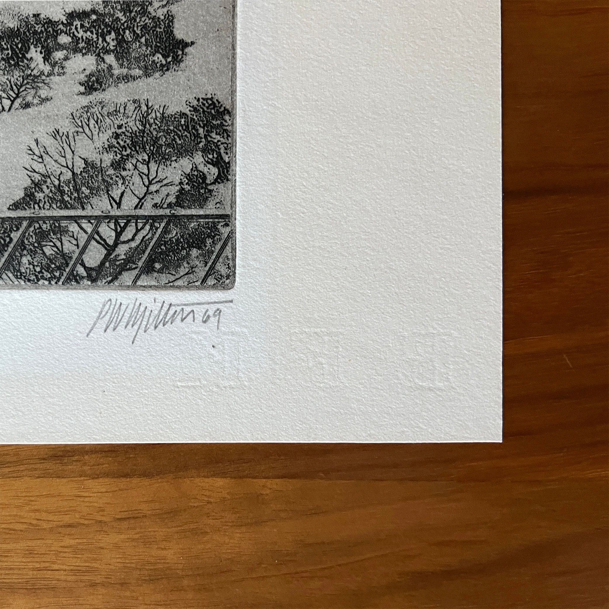 1969 Peter Milton (b. 1930) Etching and Engraving, “pastorale (second ...