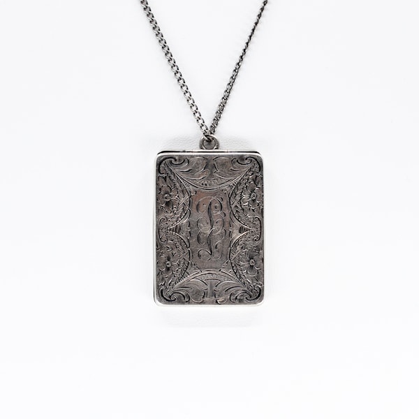 Silver Book Locket - Etsy