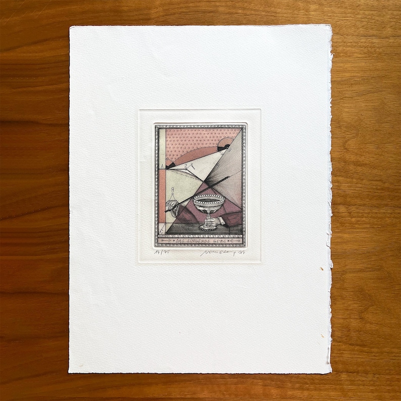 1977 Johannes Vennekamp (b. 1935) Etching and Aquatint, “das Singende ...