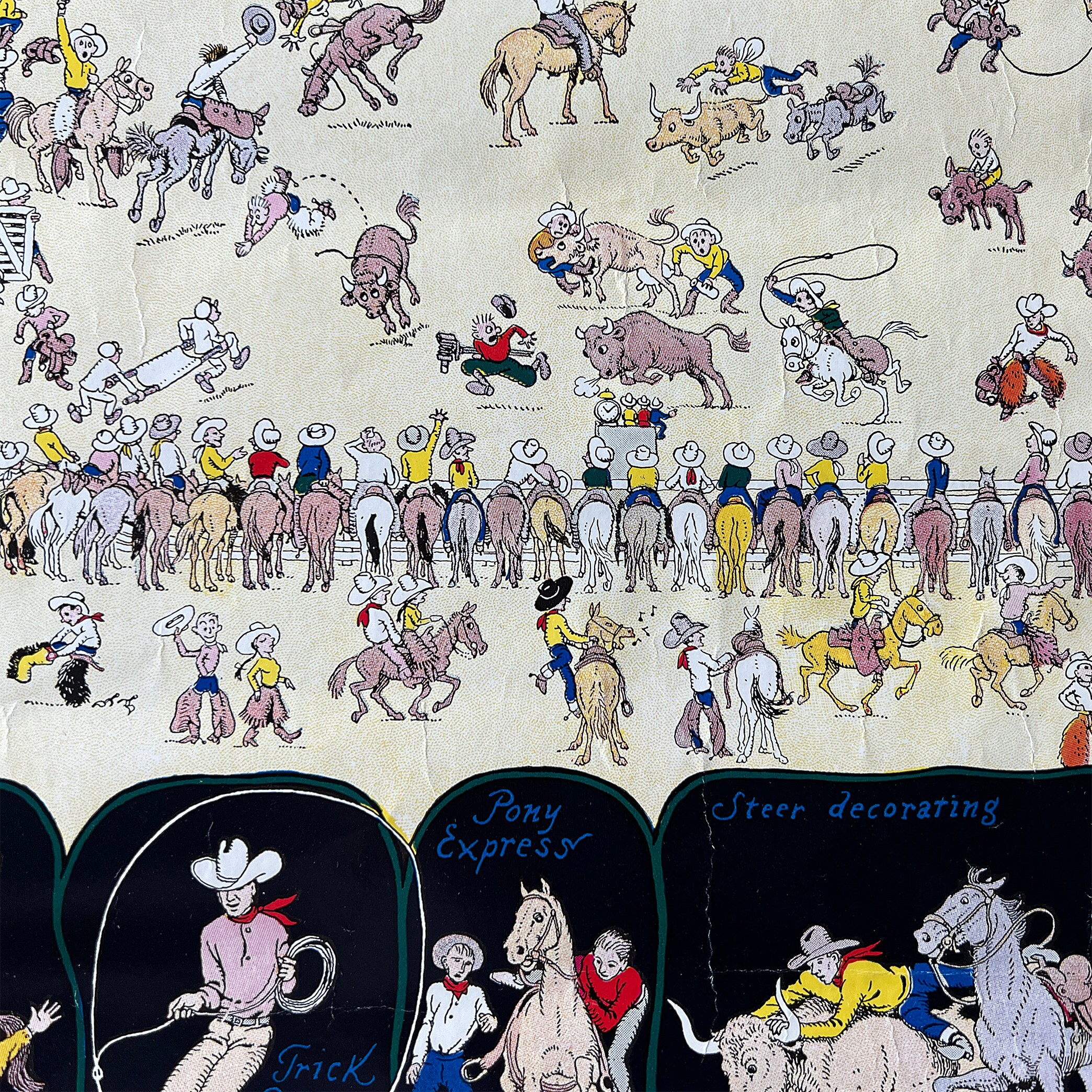 1960s Levi’s Jo Mora “evolution of the Cowboy” Poster - Etsy