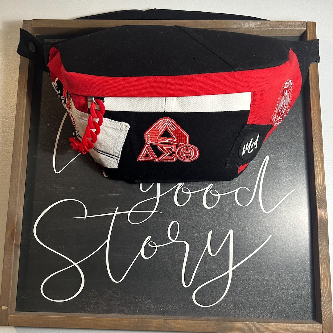 Delta Sigma Theta Oversized Denim Crossbody Bag - Etsy