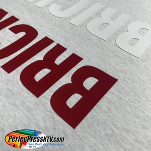 HTV Siser Brick Sheets 3D Thick Material Thick Iron on HTV Heat ...