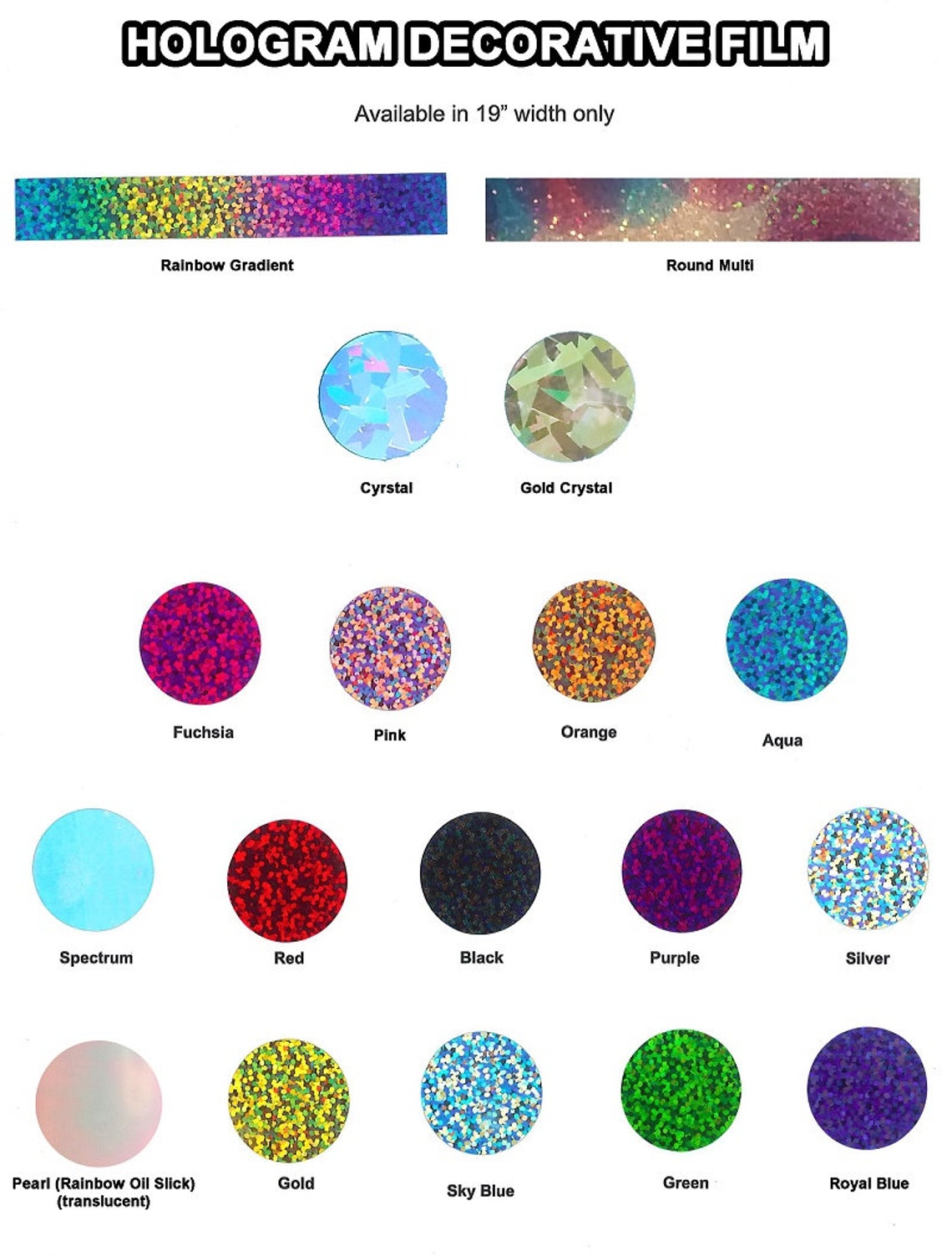 HTV Holographic Foil perfecpress Brand 12 Inch - Etsy