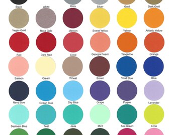 Colour chart | Etsy