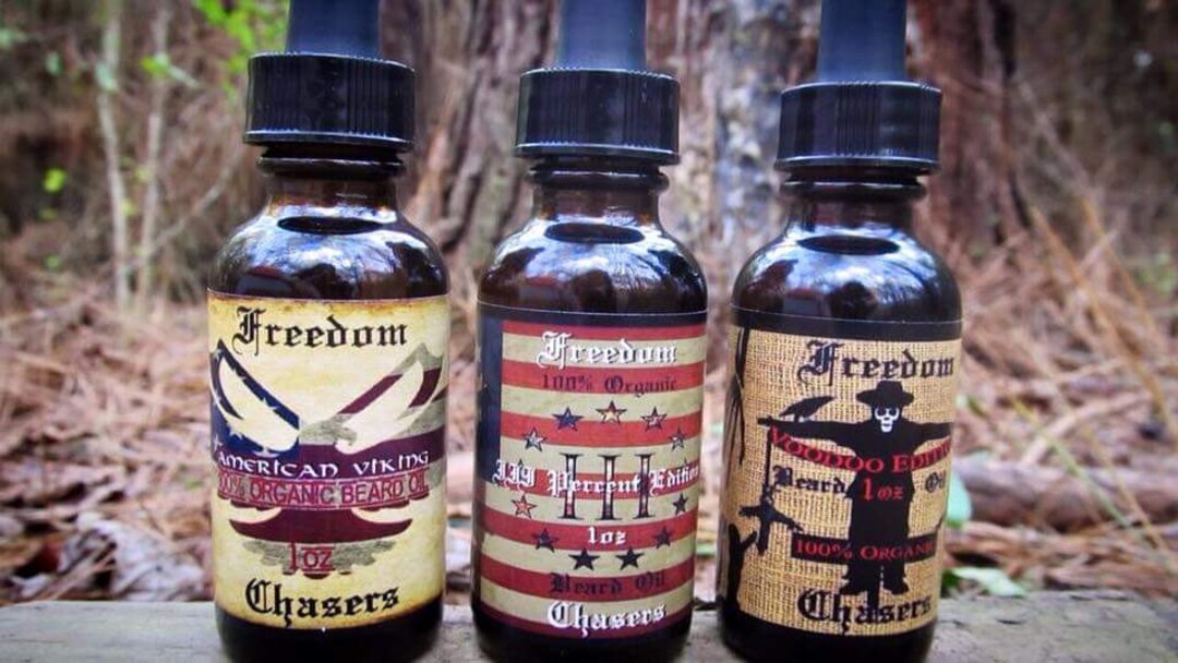 Freedom Chasers Organic & Natural Beard Oils pick Any 3 1 Oz - Etsy