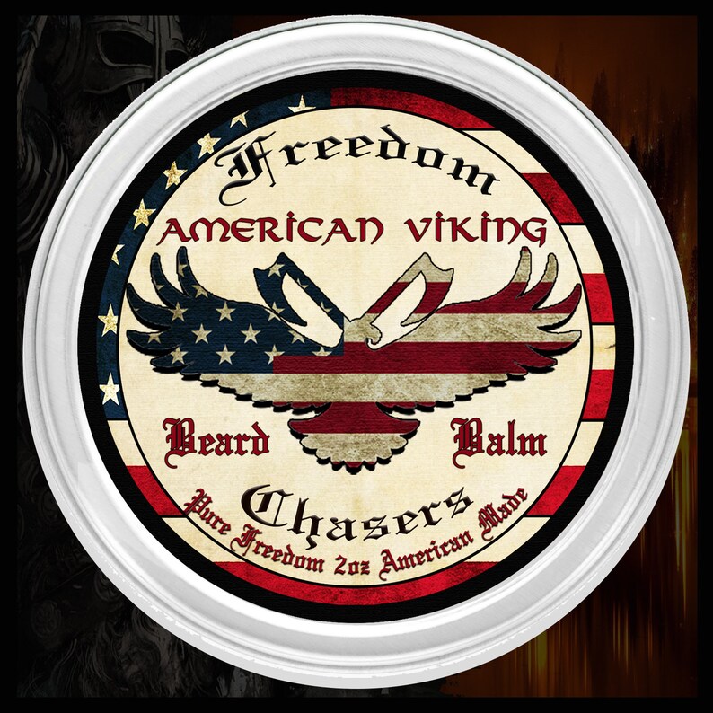 Freedom Chasers Organic and Natural Beard Balm American Viking Scent - Etsy
