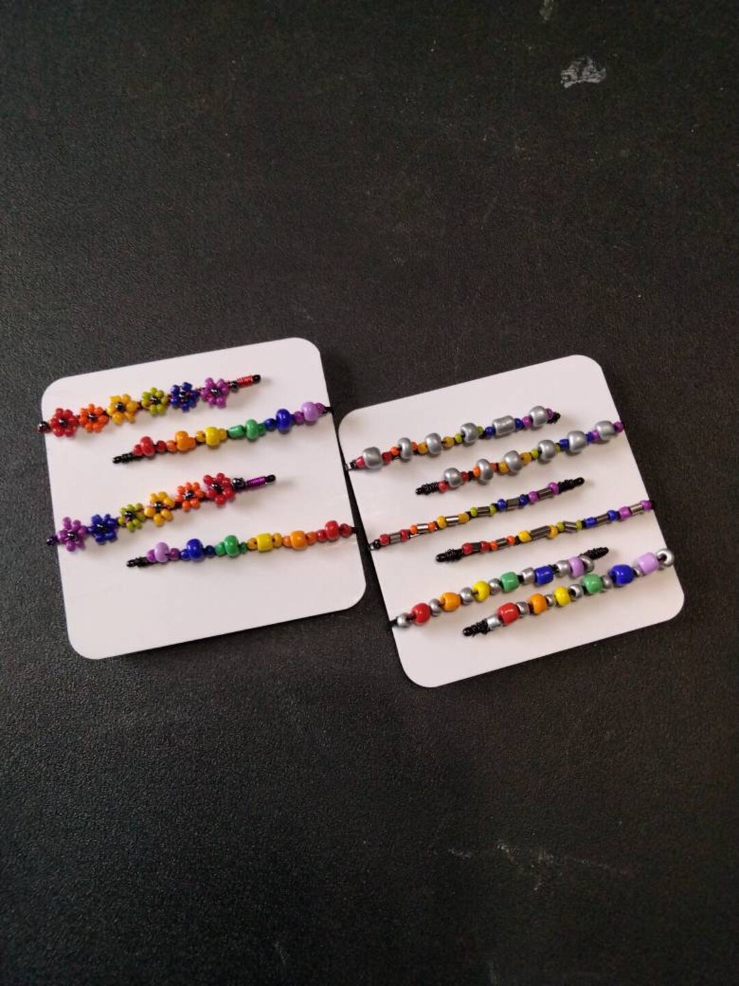 Rainbow Beaded Bobby Pin Sets Beaded Hair Pin Hair Pin - Etsy