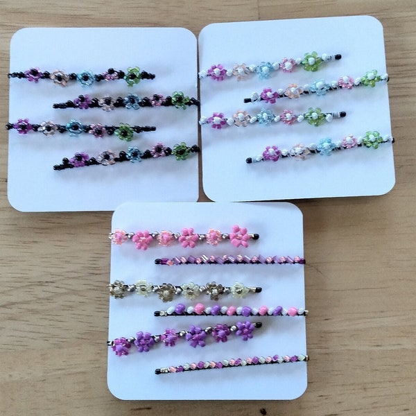 Beaded Hair Pins - Etsy