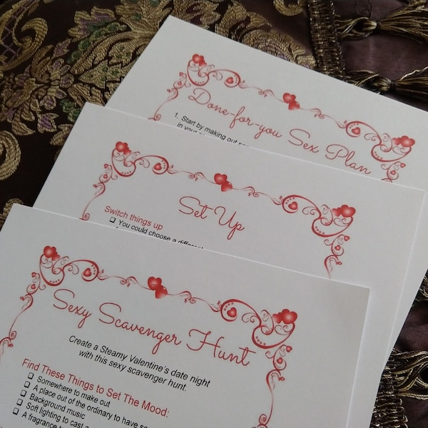 Sexy Scavenger Hunt Etsy