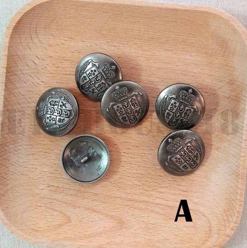 10 PCS 25mm 1 Metal Shank Sewing Buttons for Coat - Etsy
