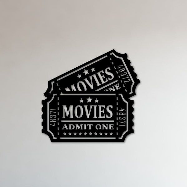 Metal Wall Movie Tickets - Etsy