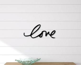 Cursive Love Sign - Etsy