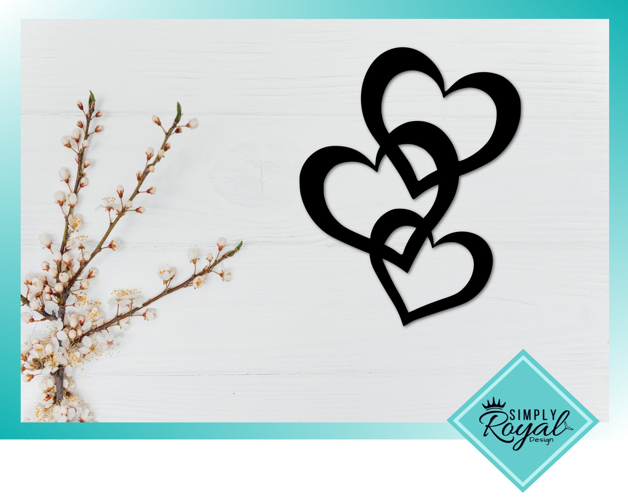 Stacked Hearts Sign 3 Hearts Wall Decor Cutout Metal - Etsy