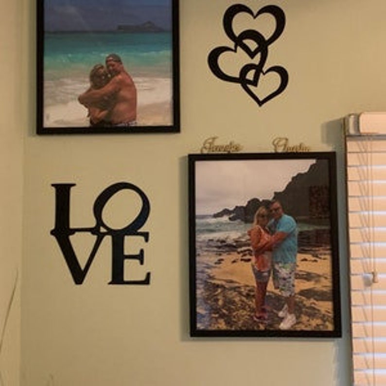 Stacked Hearts Sign 3 Hearts Wall Decor Cutout Metal - Etsy