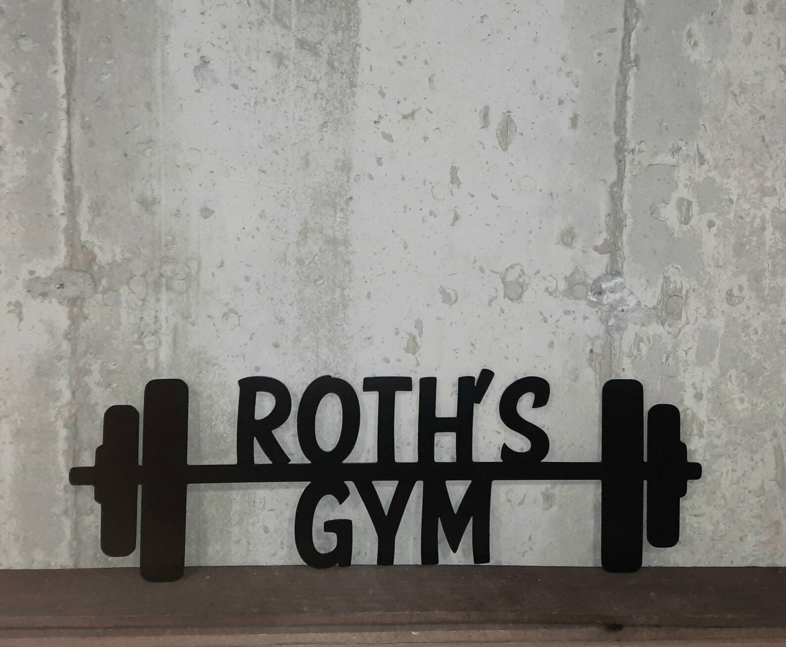 Personalized Gym Sign With Name Custom First or Last Name - Etsy