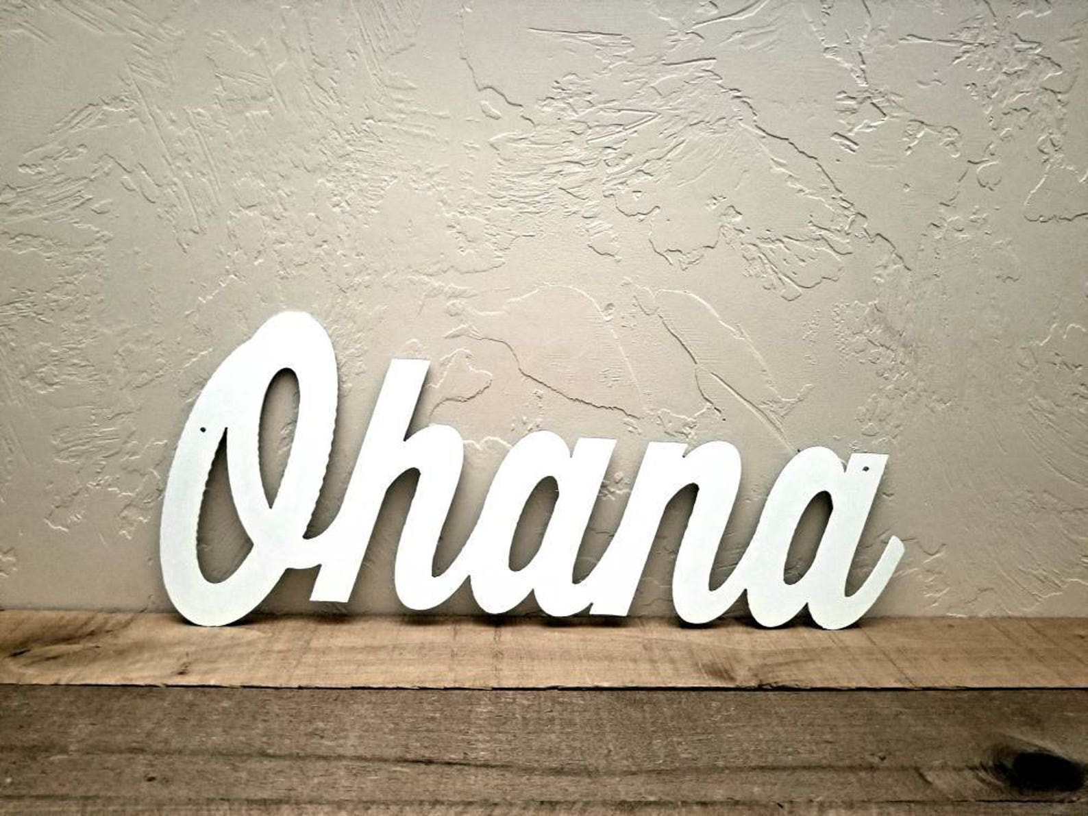 Ohana Sign Metal Word Hawaii Decor Island Art Hawaiian | Etsy