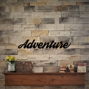 Adventure Sign Cursive Adventure Word Words for the Wall - Etsy