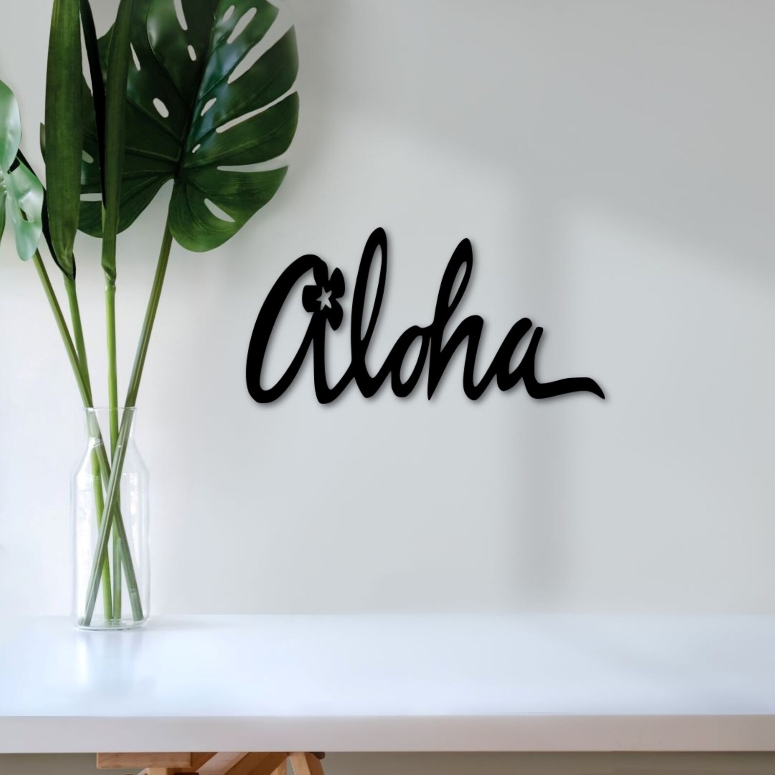 Aloha Welcome Sign Metal Wall Art Hawaiian Decor aloha - Etsy