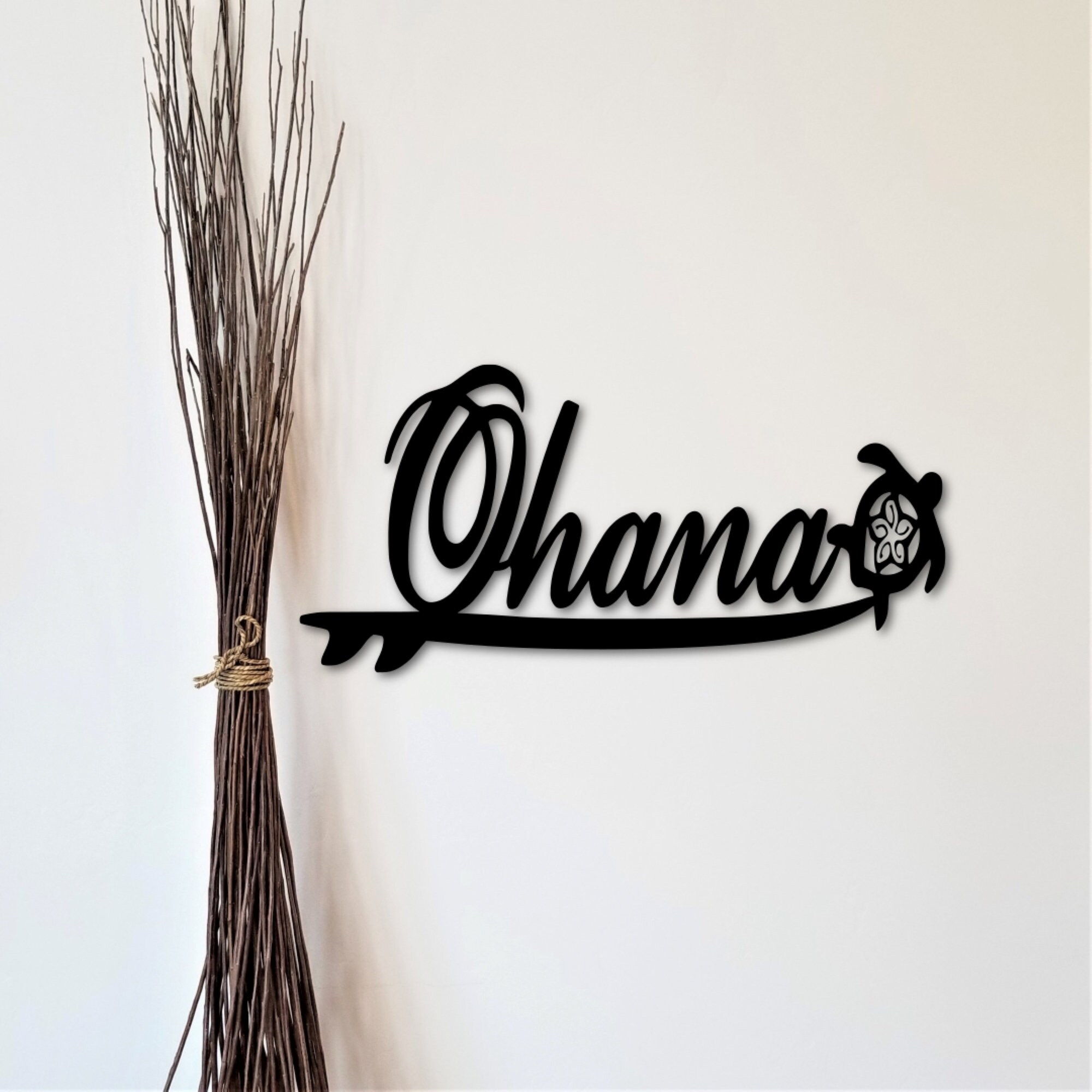 Ohana Metal Sign Hawaii Family Sign Hawaiian Art Ohana - Etsy