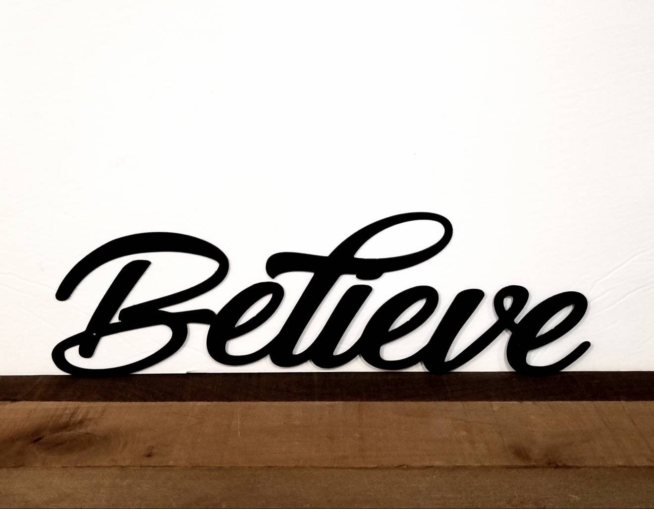 Metal Believe Sign Believe Word Rustic Word Art Sign - Etsy