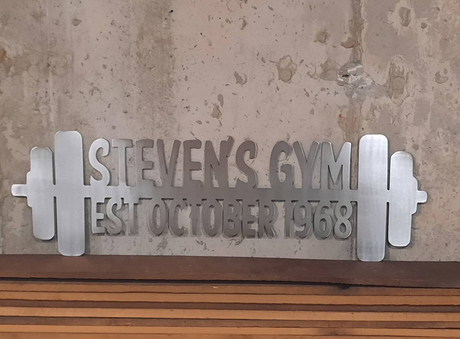 Personalized Gym Sign With Name Custom First or Last Name - Etsy