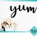 Yum Sign Metal Word Art Kitchen Sign Dining Room Decor - Etsy