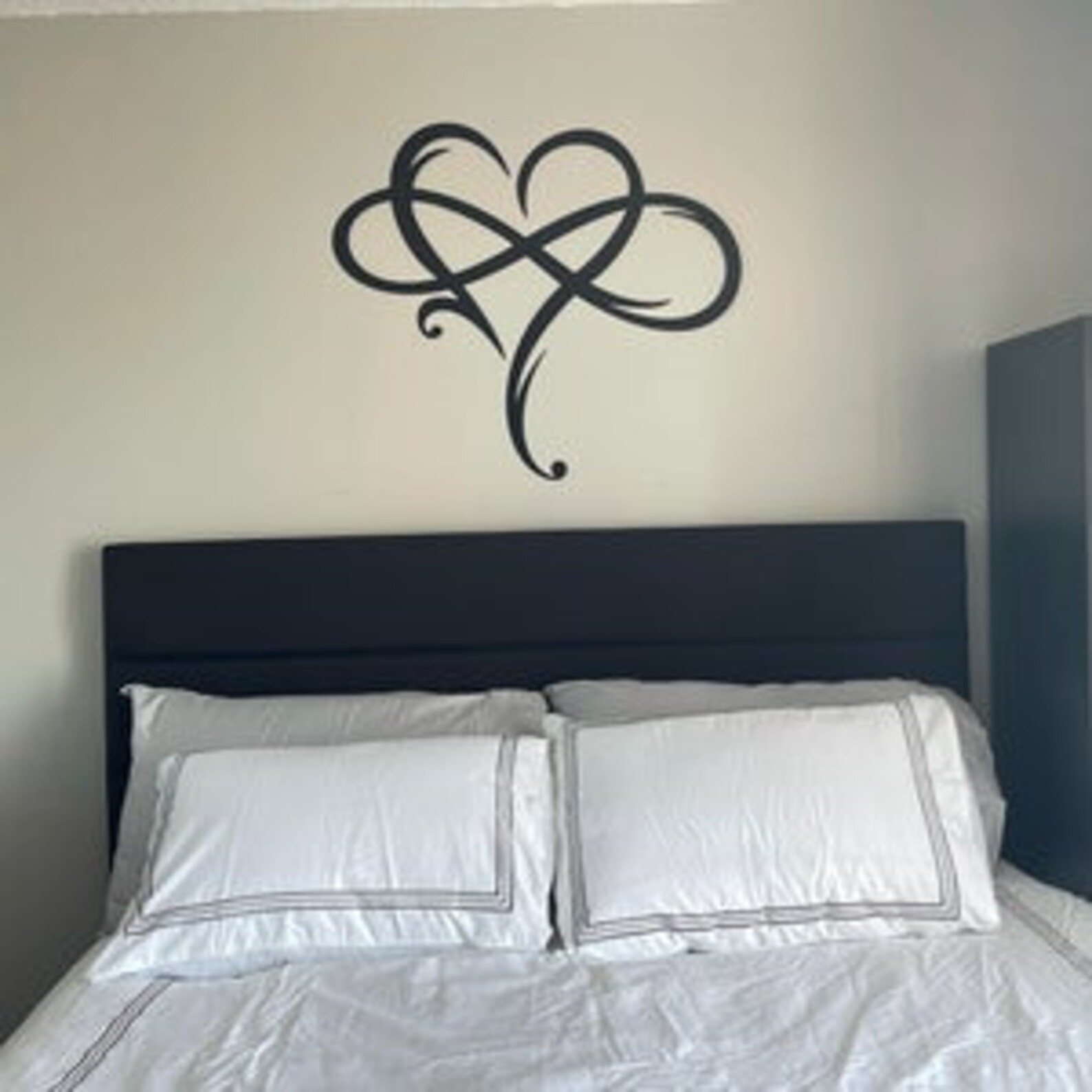 Infinity Heart Metal Wall Art Infinity Symbol and Heart - Etsy