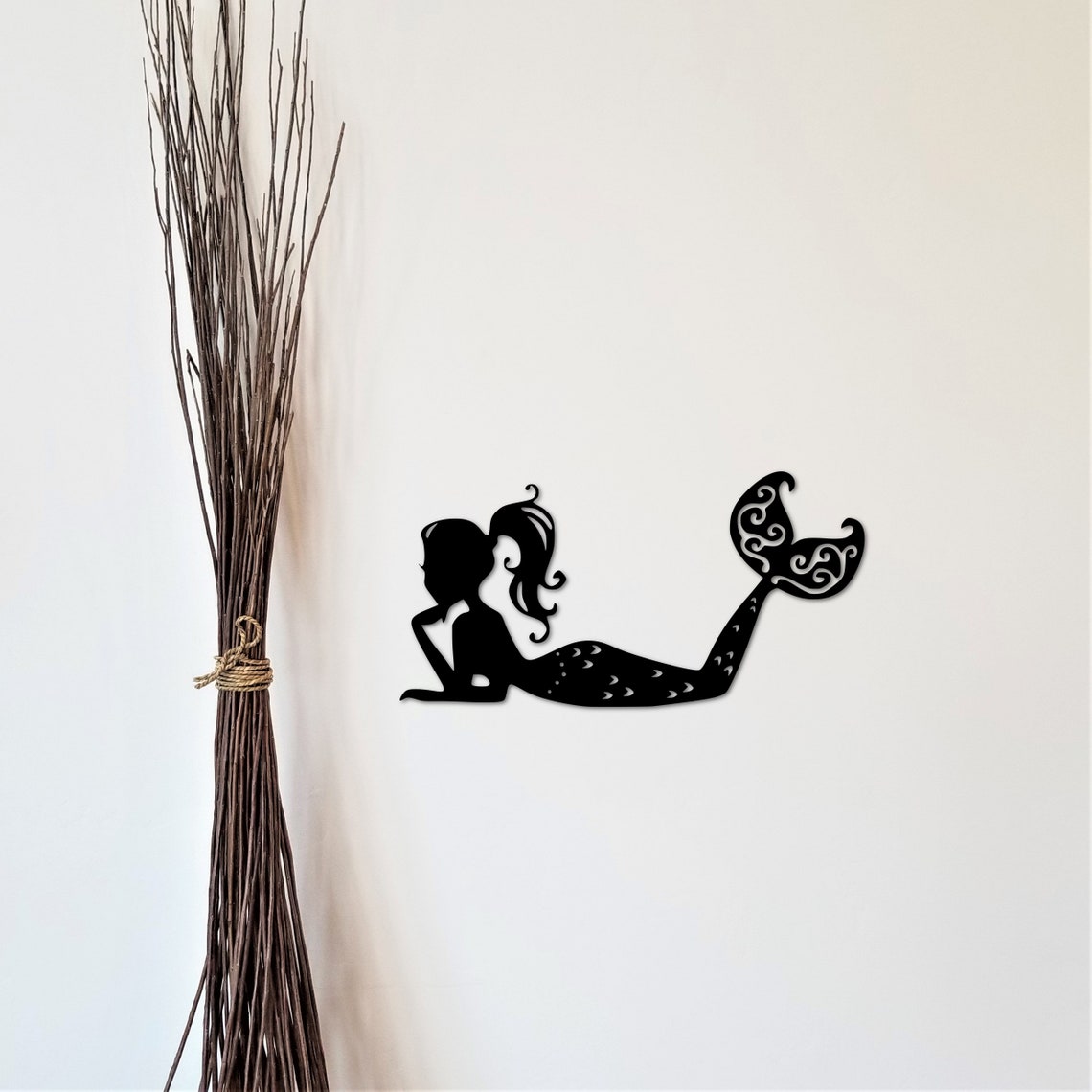 Mermaid Metal Sign Mermaid Tail Art Mermaid Decor for | Etsy