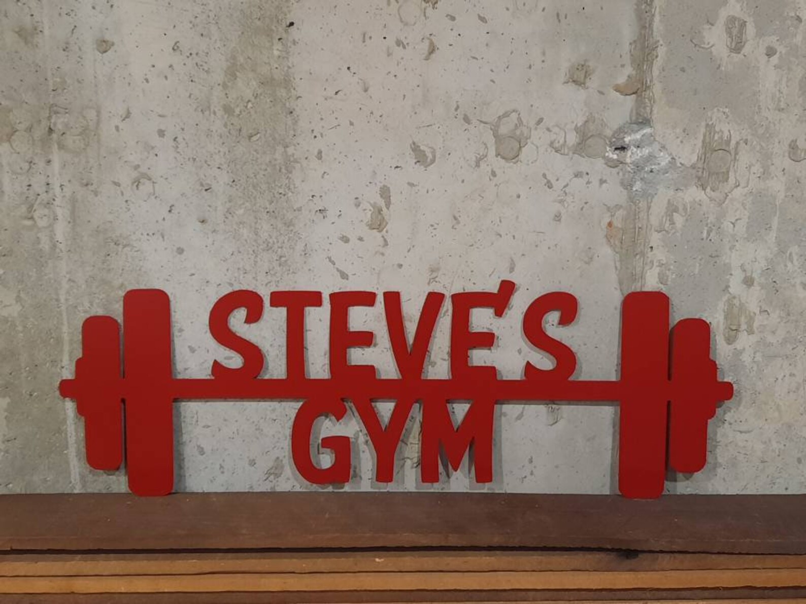 Personalized Gym Sign With Name Custom First or Last Name - Etsy