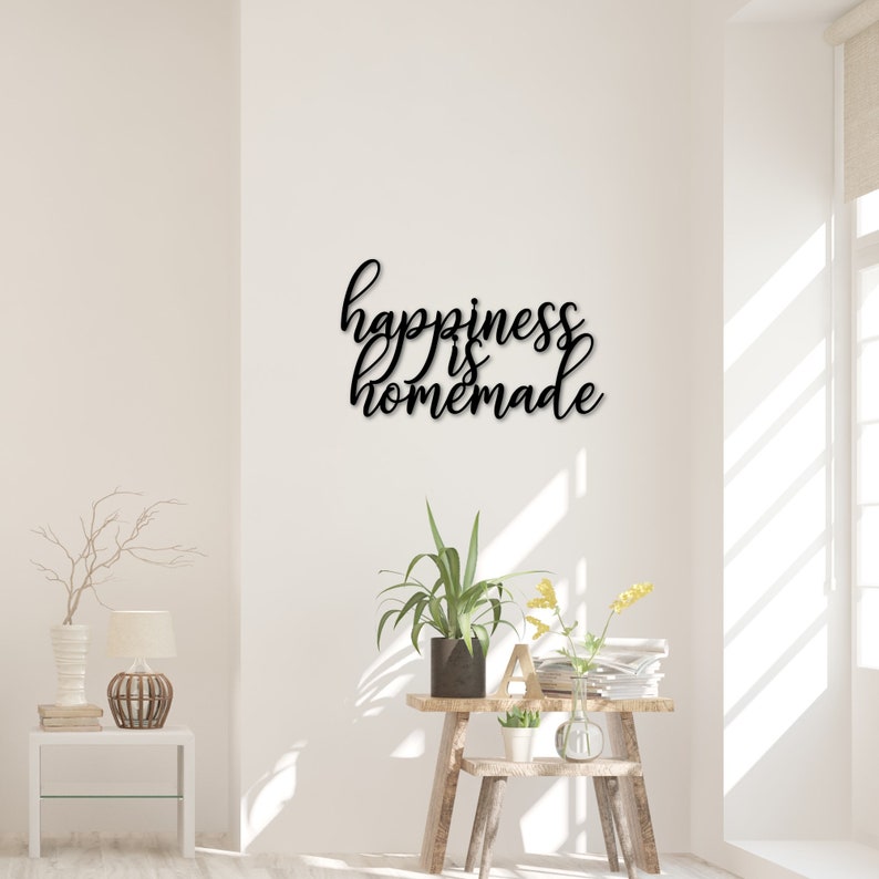 Happiness is Homemade Sign Metal Home Decor Kitchen Decor - Etsy