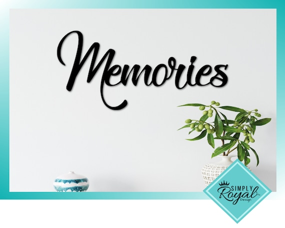 Memories Sign Metal Word Art Picture Wall Decor Travel - Etsy