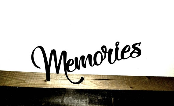 Memories Sign Metal Word Art Picture Wall Decor Travel Gifts | Etsy