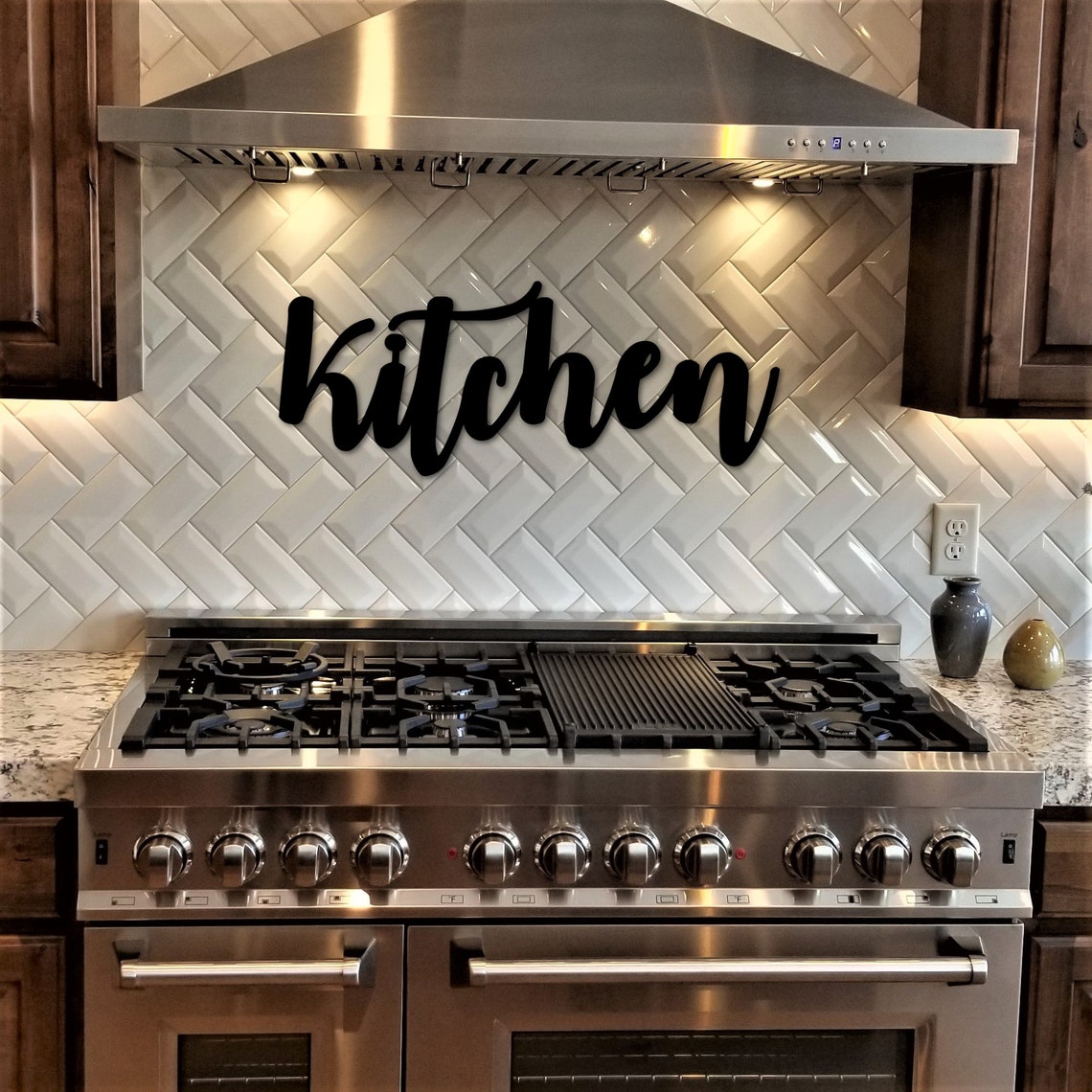 Kitchen Sign Metal Word Art Kitchen Wall Decor Kitchen - Etsy