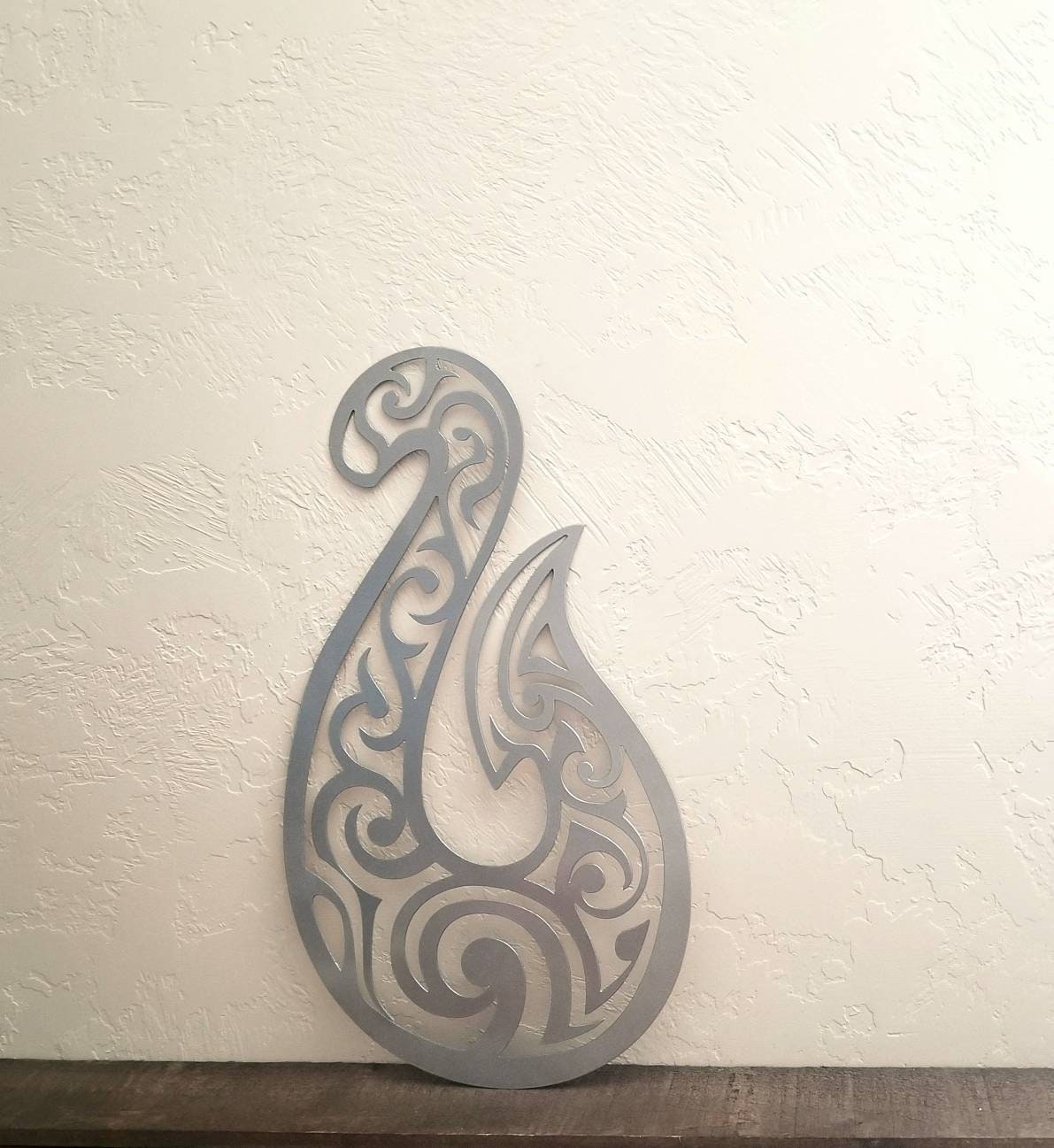 Tribal Fish Hook Metal Wall Art Island Decor Tropical Art - Etsy