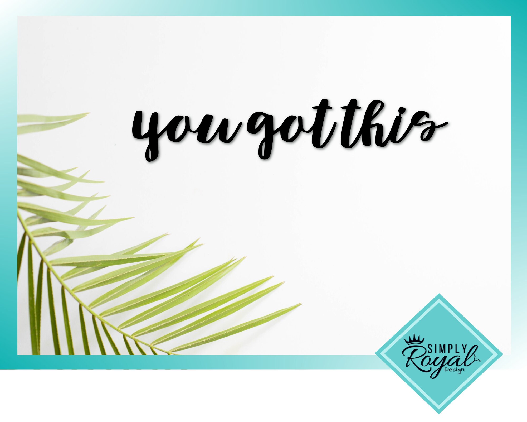 You Got This Sign Metal Word Art Motivational Wall Quote - Etsy