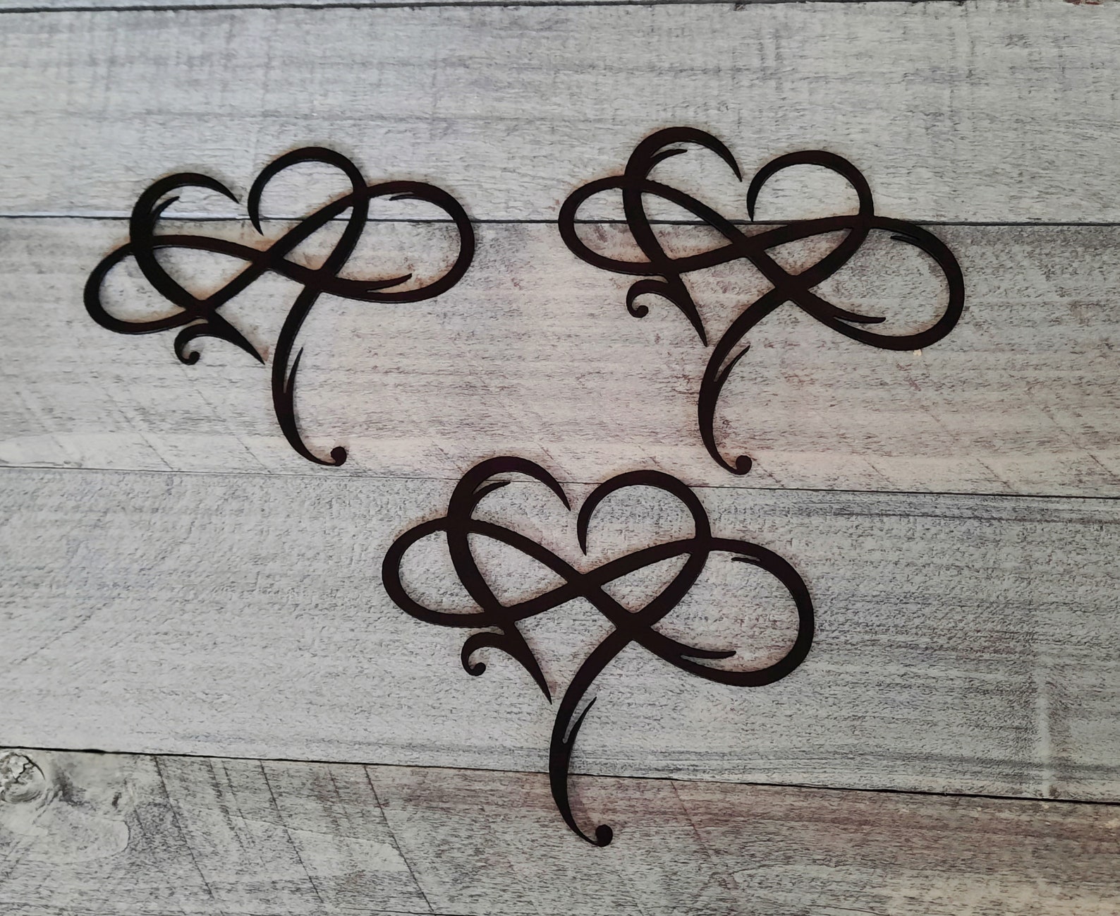 Infinity Heart Metal Wall Art Infinity Symbol and Heart - Etsy